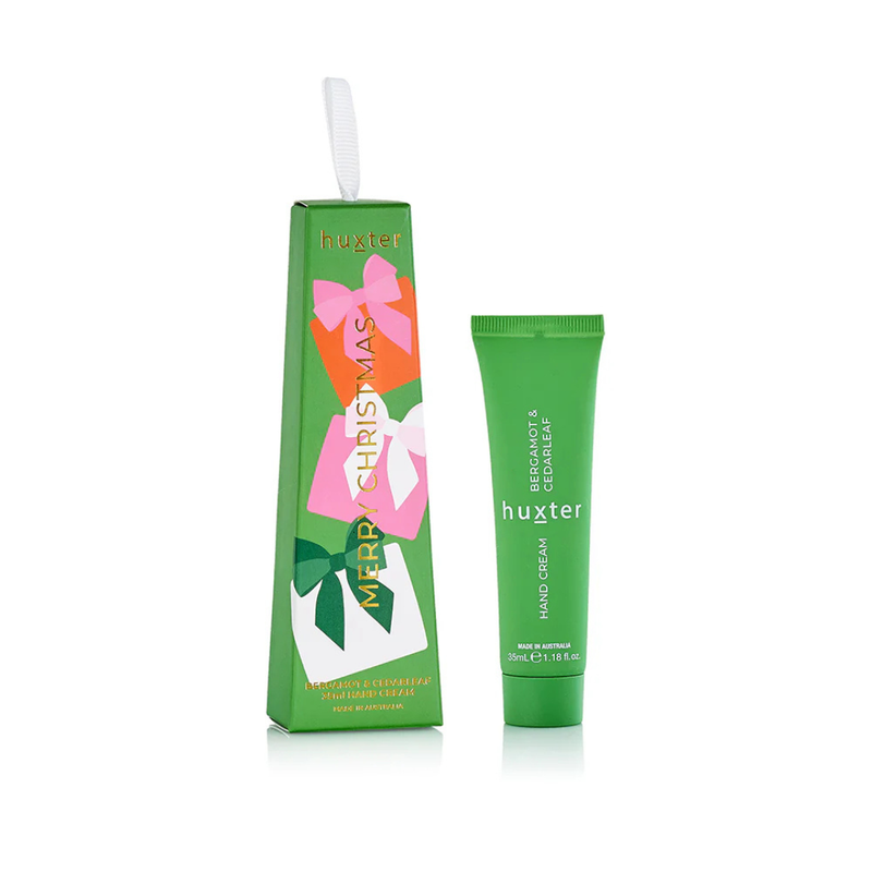 Hanging 35ml Hand Cream - Green Xmas Flowers Collection – Bake and Gather